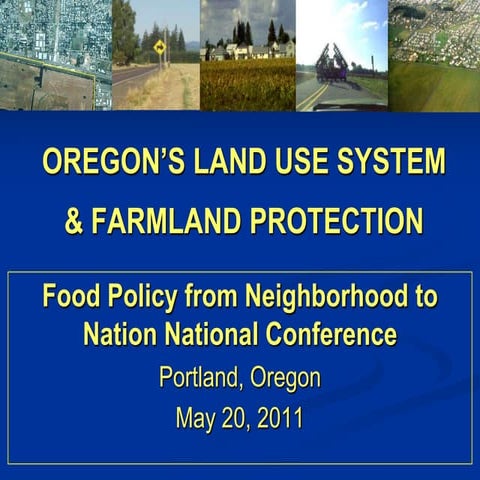 Oregon's Local, Regional & State Food & Agriculture Policy - PowerPoint ...
