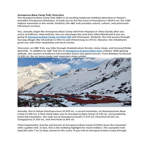 Food on Annapurna Base Camp Trek. .docx
