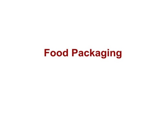 PACKAGING OF FRUITS & VEGETABLES | PPT