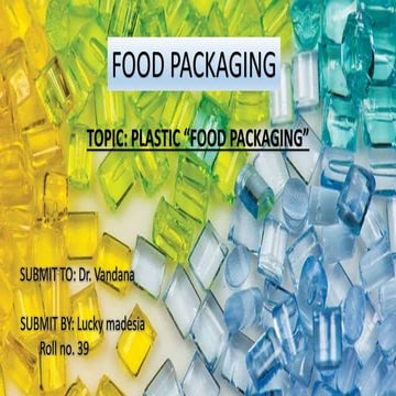 Food packaging complete | PPTX