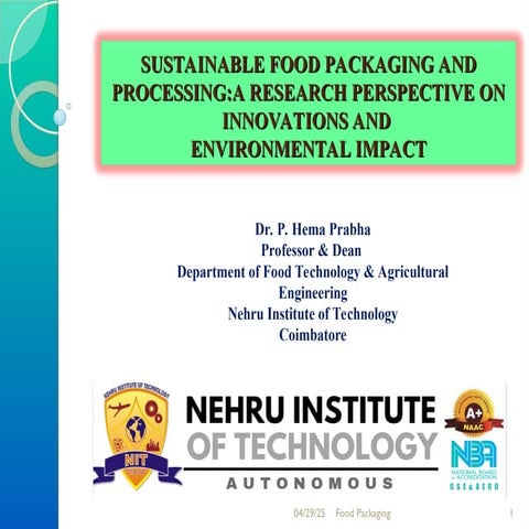 FOOD PACKAGING MATERIALS AND THEIR TYPES, ROLE AND FUNCTIONSND | PPT