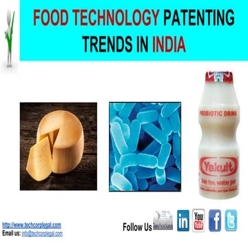 Food patenting trends in India| Active WIPO International Patent ...