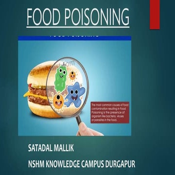 Food poisoning | PPTX