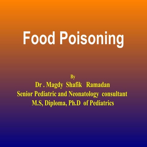Food poisoning | PPTX