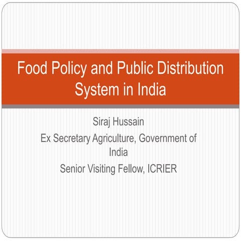 Public distribution system | PDF