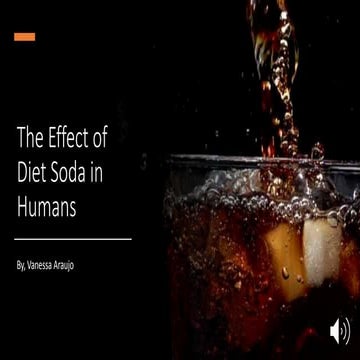 The Effect of Diet Soda Consumption | PPTX