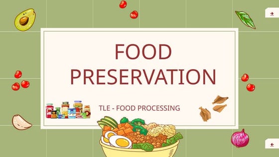 Methods of food preservation | PPTX | Chemistry | Science