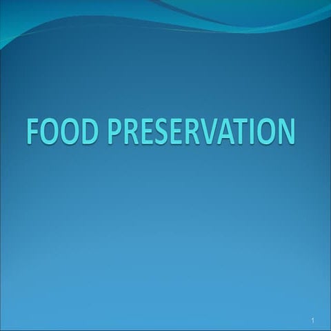 Food Processing and Preservation | PPTX