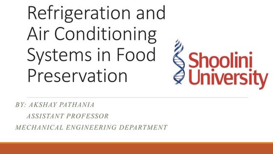 Refrigeration | PPT