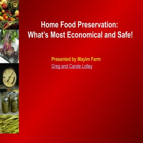 Food Preservation presentation Just Folks | PPT