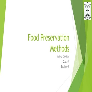 Food preservation | PPTX