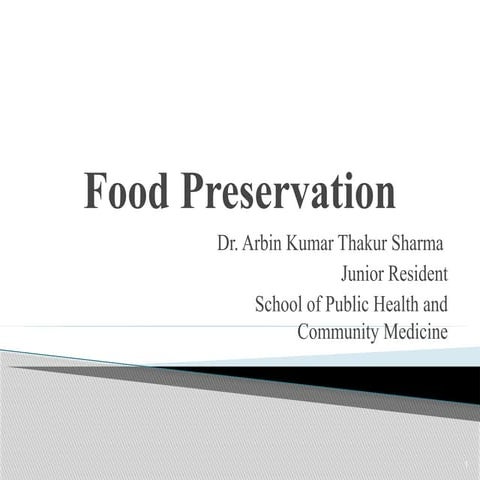 Food preservation | PPTX