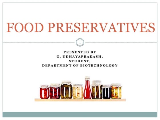 Food preservatives | PPT