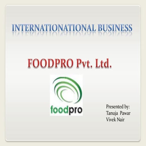 Foodpro (2) | PPT