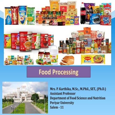 Food processing | PPTX