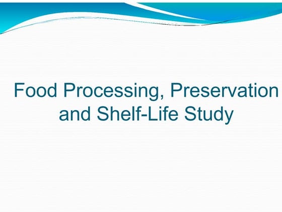 Methods of food preservation | PPTX