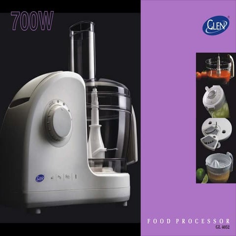 Use Of The Food Processor To Cook Healthier And Tastier Food | PDF
