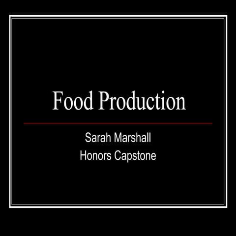 Food Production | PPT
