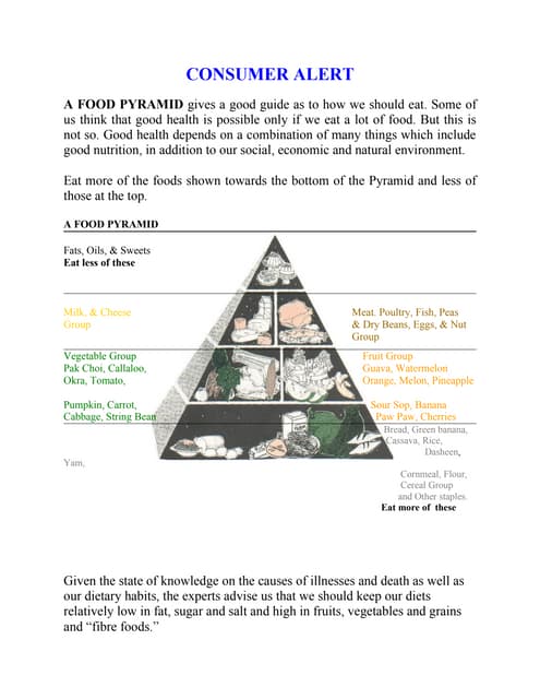 The 6 caribbean food groups | ODP