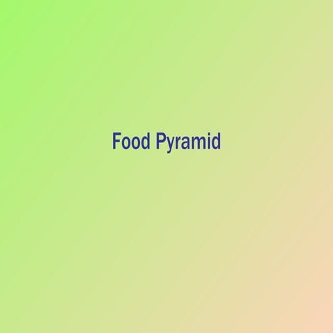 Food pyramid power point presentation | PPTX