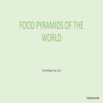 Food pyramids of the world | PPTX