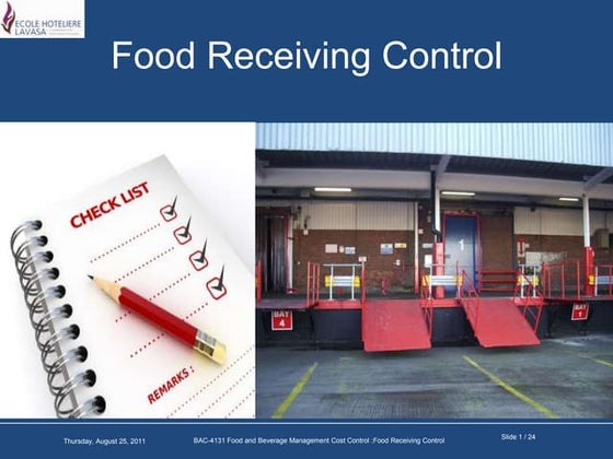 Food storing and issuing control | PPT
