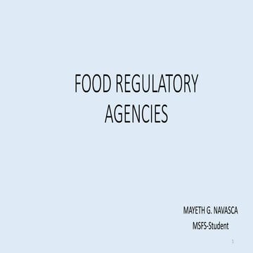 Food Regulatory Agencies - Copy.pptx