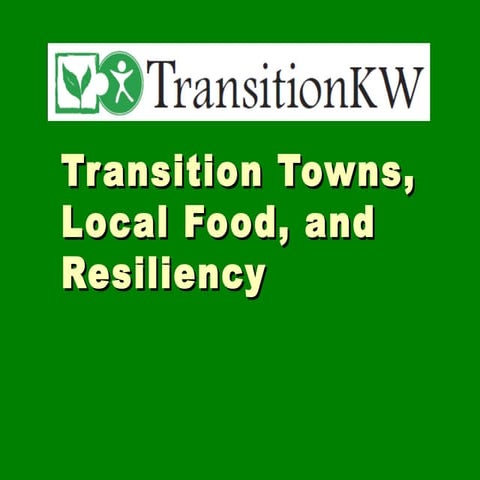 Food Resiliency & TransitionKW | PPT
