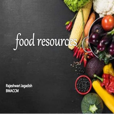 Food resources, FOOD SECURITY IN INDIA | PPTX