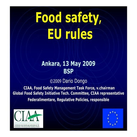 Food laws and policies in european union | PDF