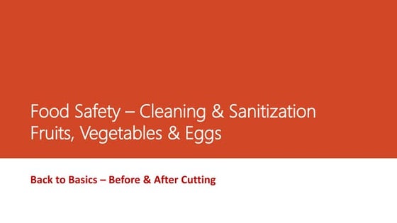 Food Safety Practices - Pot wash & dish wash procedure | PPTX