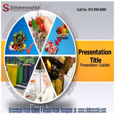 Food Safety 1 Powerpoint Template | PPTX