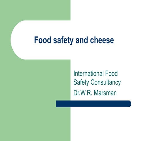 Food safety and cheese | PPT