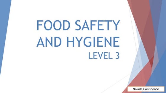 Hygiene and safety powerpoint | PPT | Bars & Restaurants | Attractions