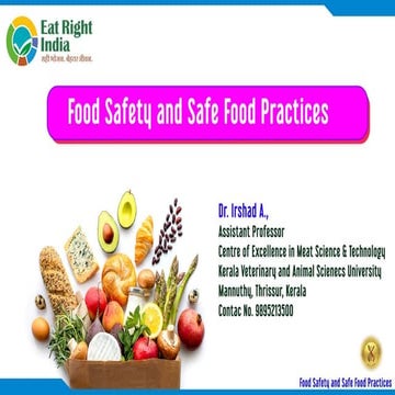 Food safety and safe food practices | PPTX