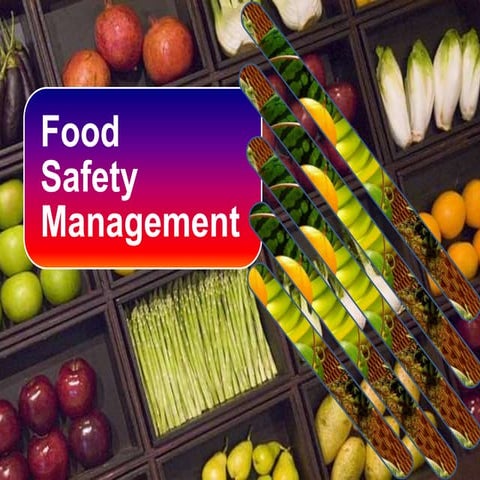 risk management as applied to food safety | PPTX