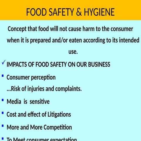 FOOD SAFETY AND HYGIENE STANDARDS .pptx