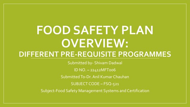 CCP, PRP, OPRP ppt that explain about it | PPTX