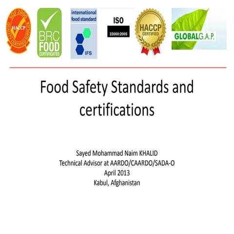 Food safety standards and certifications | PDF