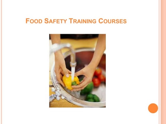 Food safety trainingcourses | PPT