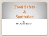 Food sanitation | PPT
