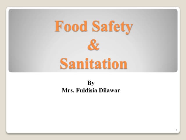 ENVIRONMENTAL HEALTH AND SANITATION | PPTX