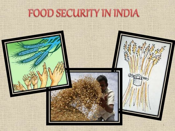 Food Security In India (Class Ix) | PPT | Food & Drink