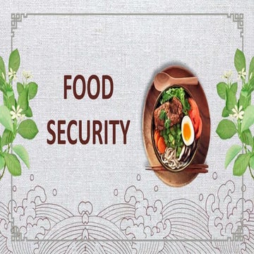 FOODSECURITY.pptx | Agriculture | Industries