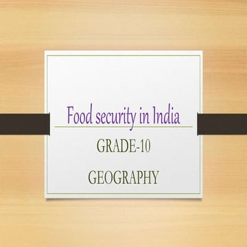 Food Security in India (PROJECT).pptx