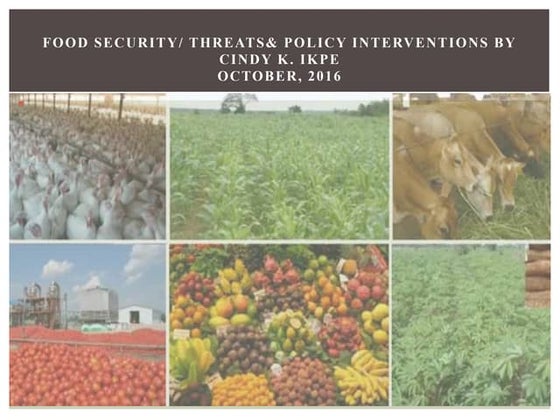 Lecture 2 food security | PPTX