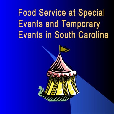 Food service at special events and temporary events | PPT