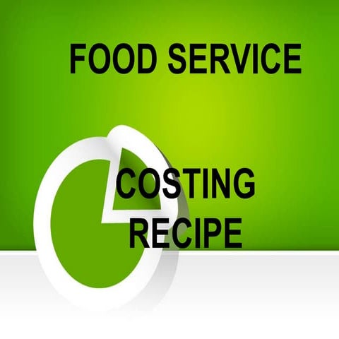 Food Costing | PPTX