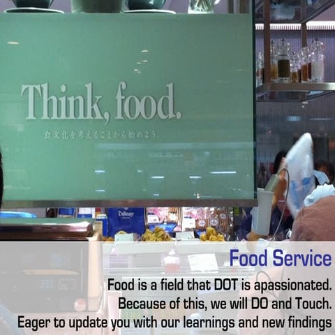 Food Services R&D in DOT | PDF