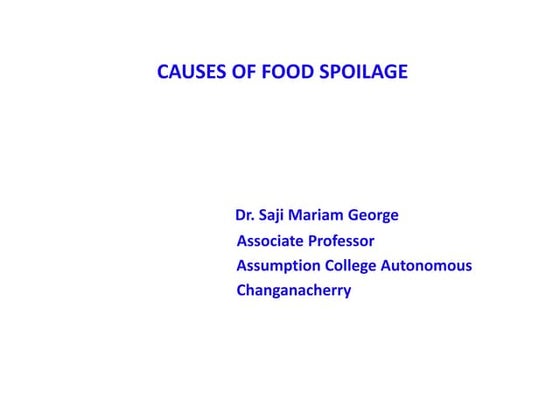 Methods of food preservation | PPTX